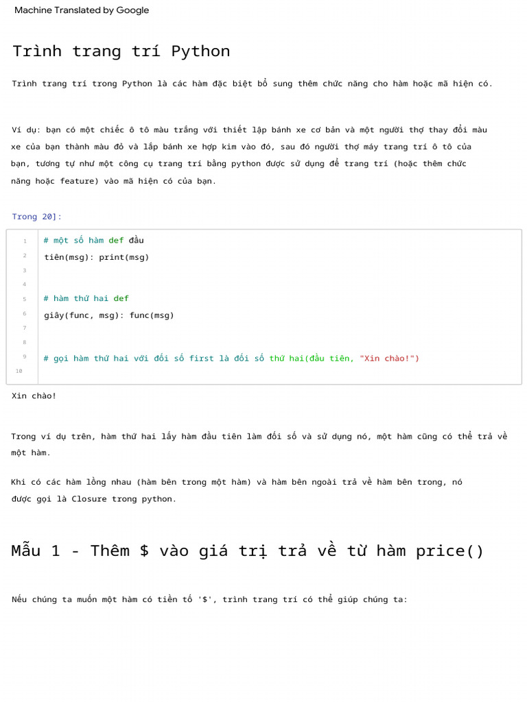 Decorator Examples Transl | PDF