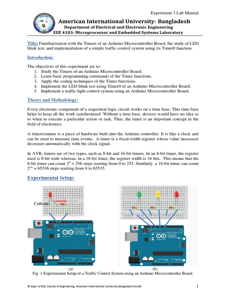 Lab Manual MES Experiment 3 | PDF | Arduino | Microcontroller