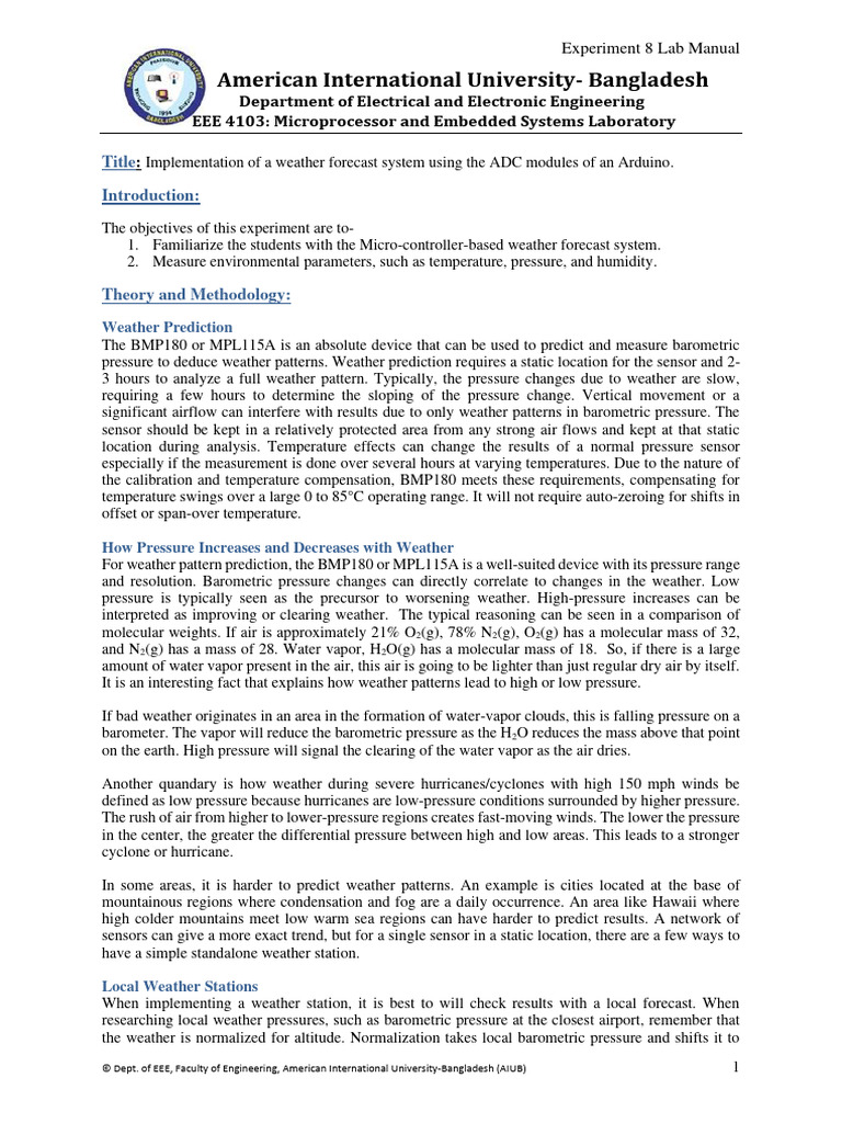 Lab Manual MES Experiment 8 | PDF | Weather | Tropical Cyclones