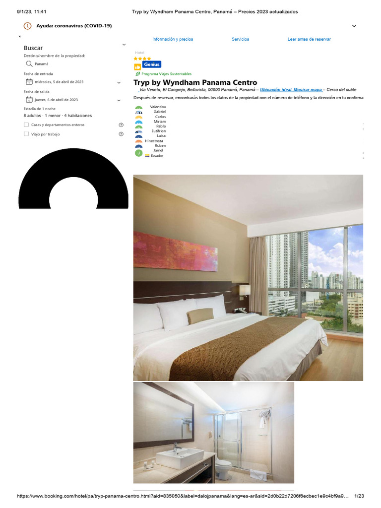 Tryp by Wyndham Panama Centro, Panamá - Precios 2023 Actualizados | PDF