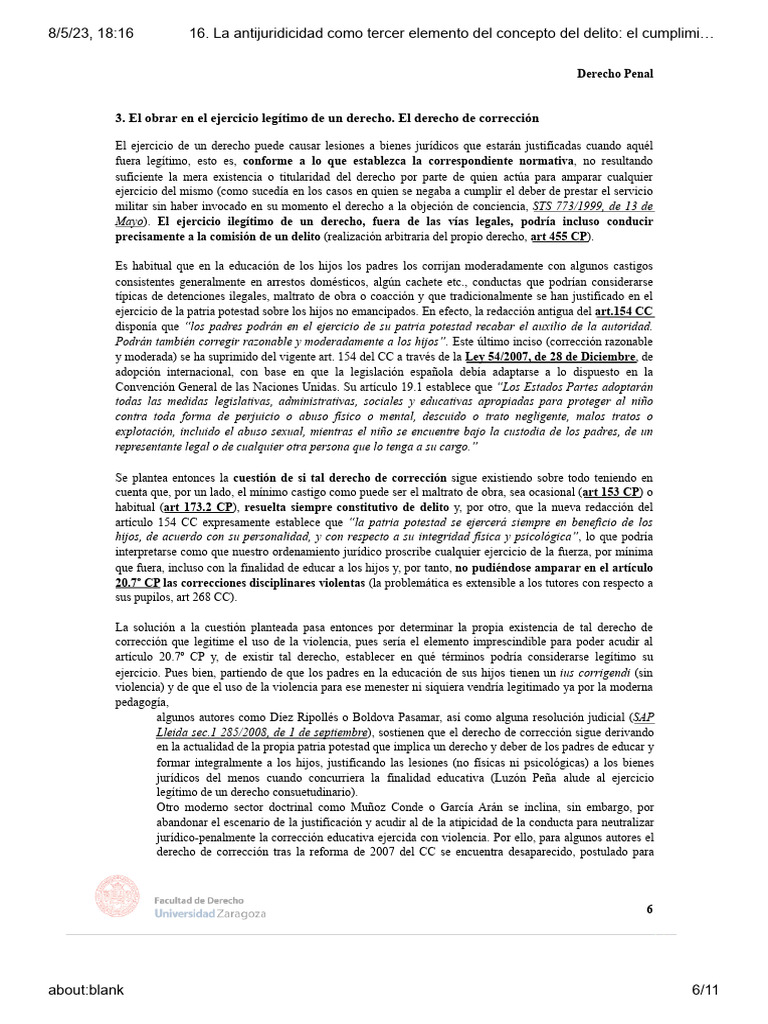 La Antijuridicidad Como Tercer Elemento Del Concepto Del Delito - El ... La Antijuridicidad Como Tercer Elemento Del Concepto Del Delito - El ...