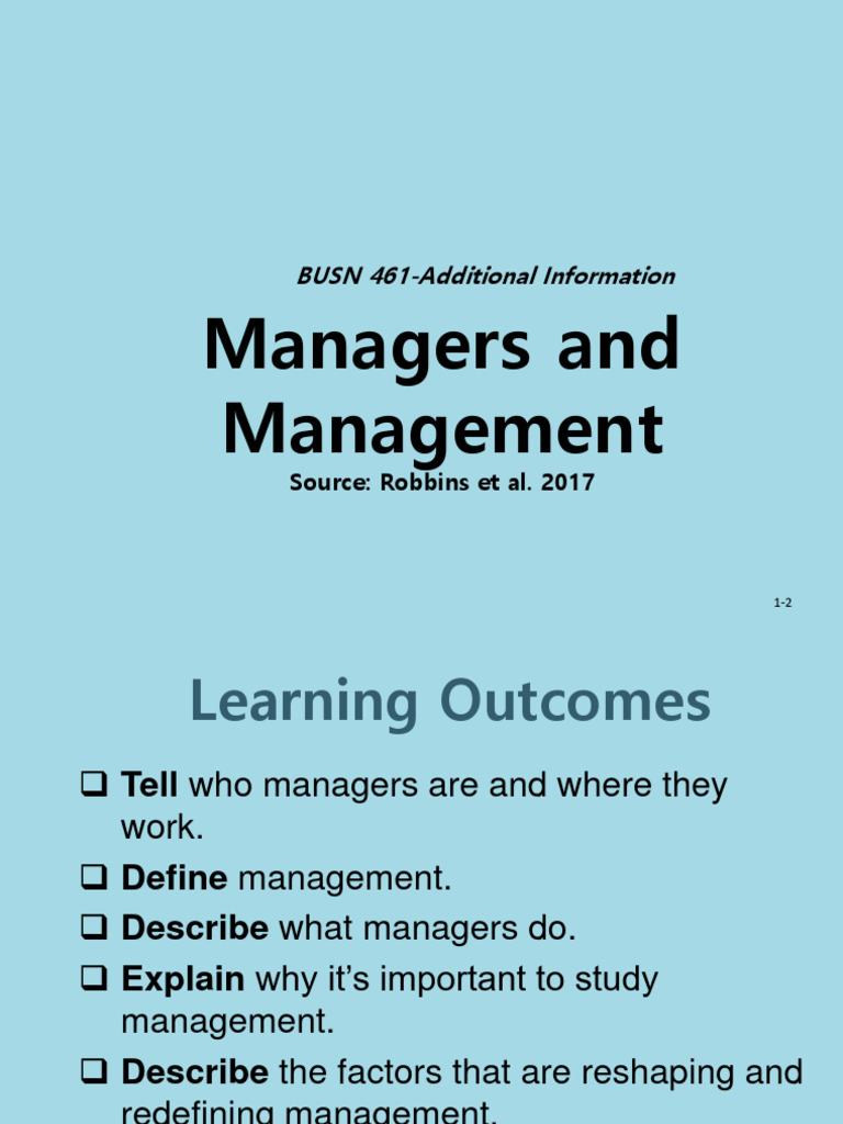 Robbins Et Al. 2017 | PDF | Employment | Organizational Behavior