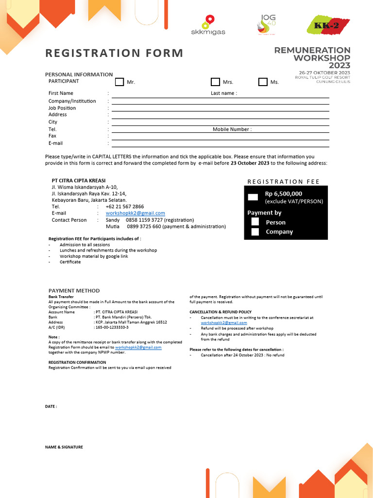 REGISTRATION FORM - Rev by CCK | PDF | Banking | Services (Economics)