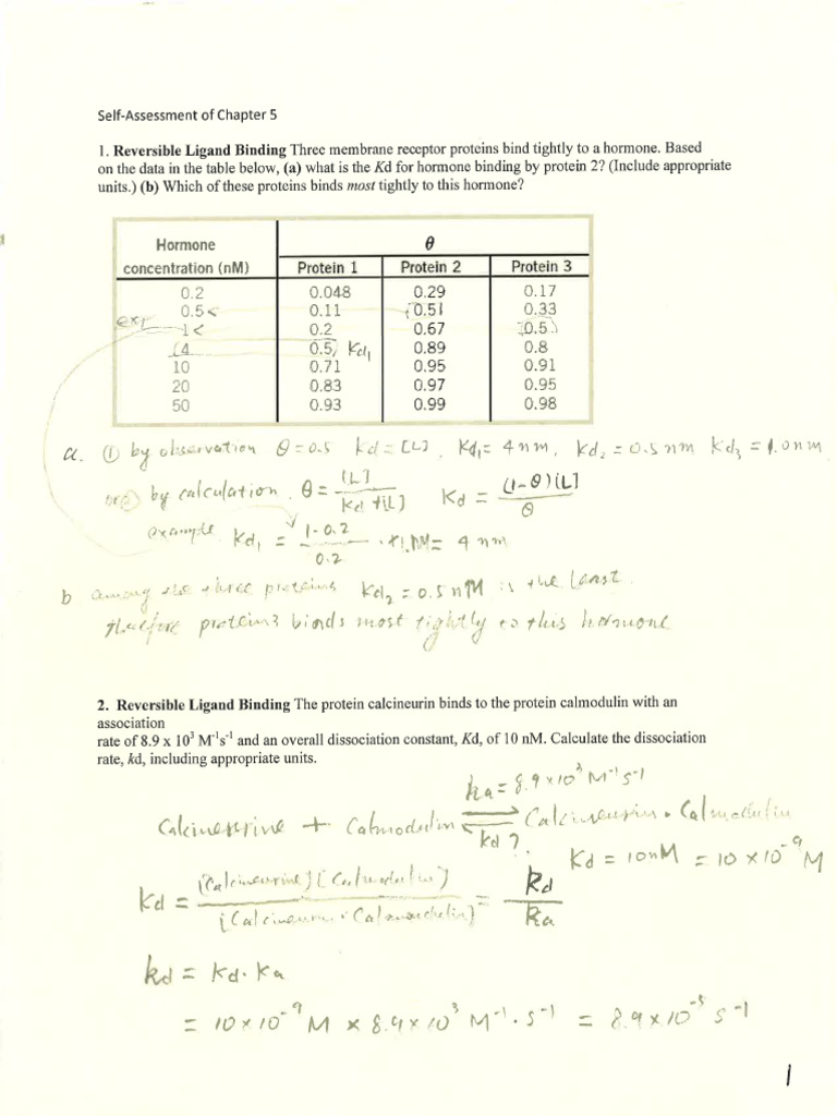 Answers For Self-Assessment Chapter 5 | PDF
