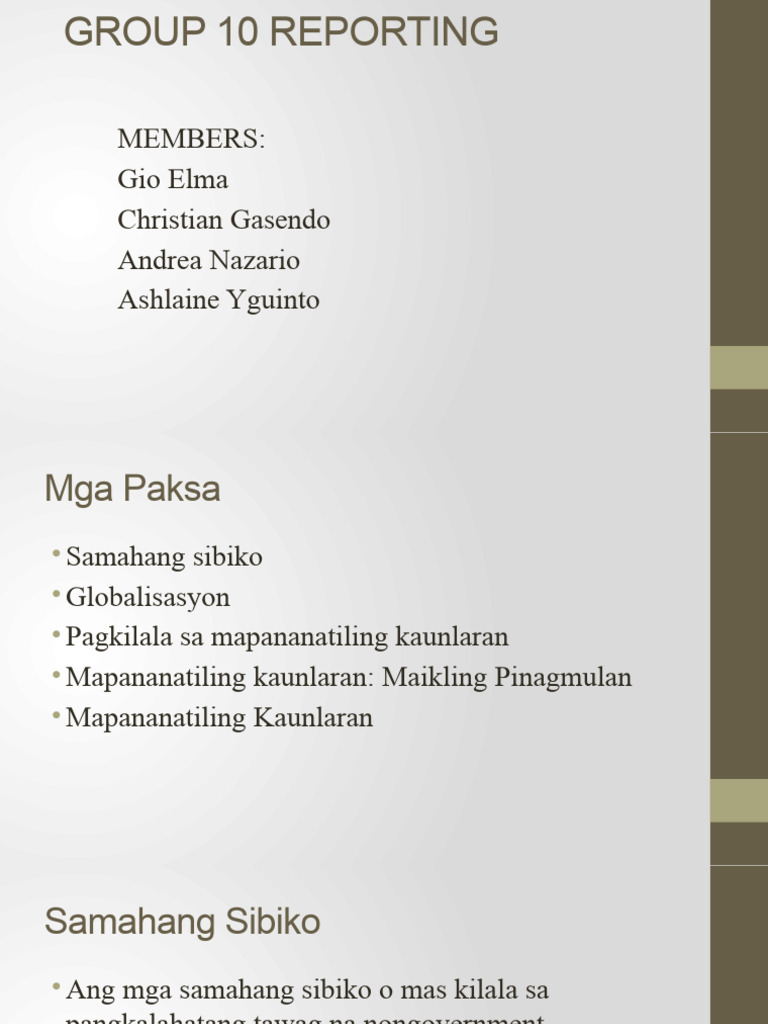 Group 10 Reporting | PDF