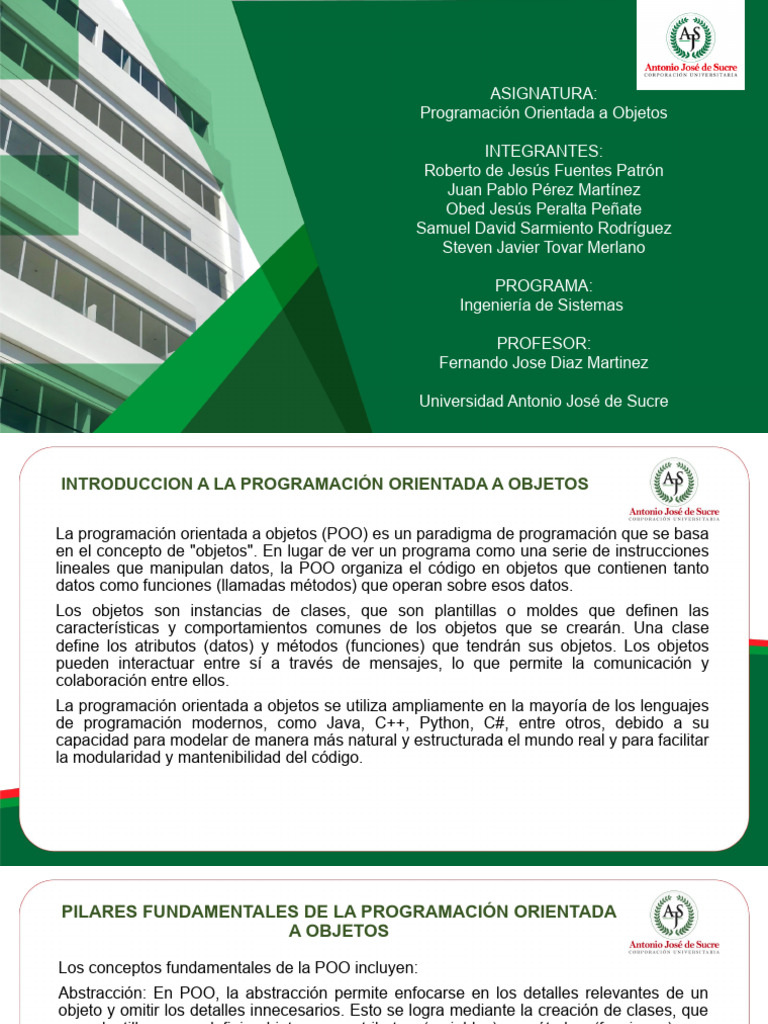 Programación Orientada A Objetos Descargar Gratis Pdf Objeto Informática Programación