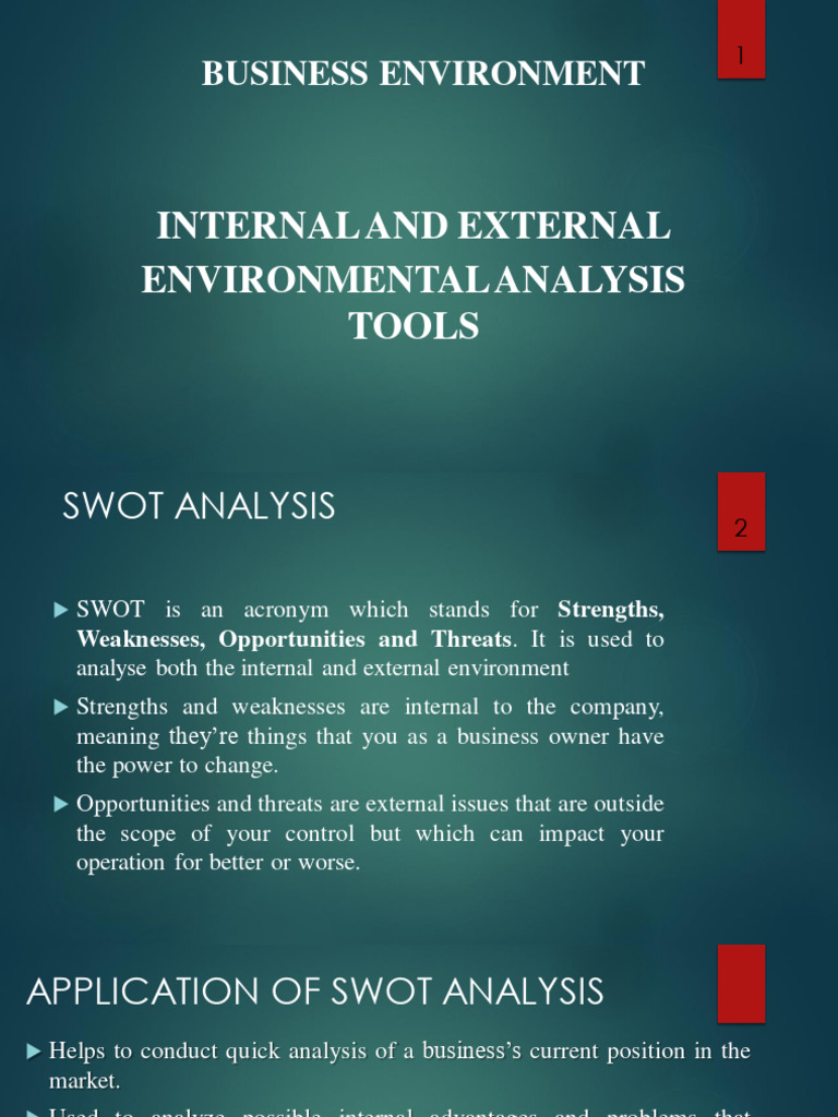 BBA140 - Lecture 2 - Analysis Tools | PDF | Swot Analysis | Economies