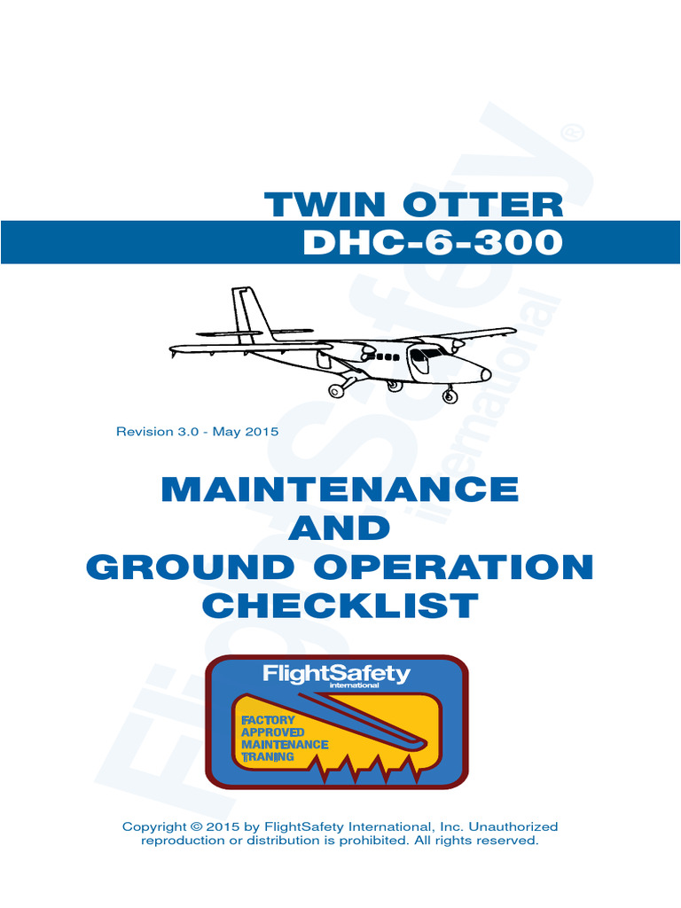 TwinOtter MX Checklist r3 Epub | PDF | Engines | Electric Generator