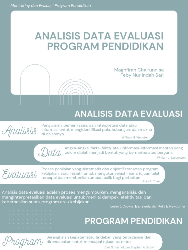 Analisis Data Evaluasi Program Pendidikan | PDF
