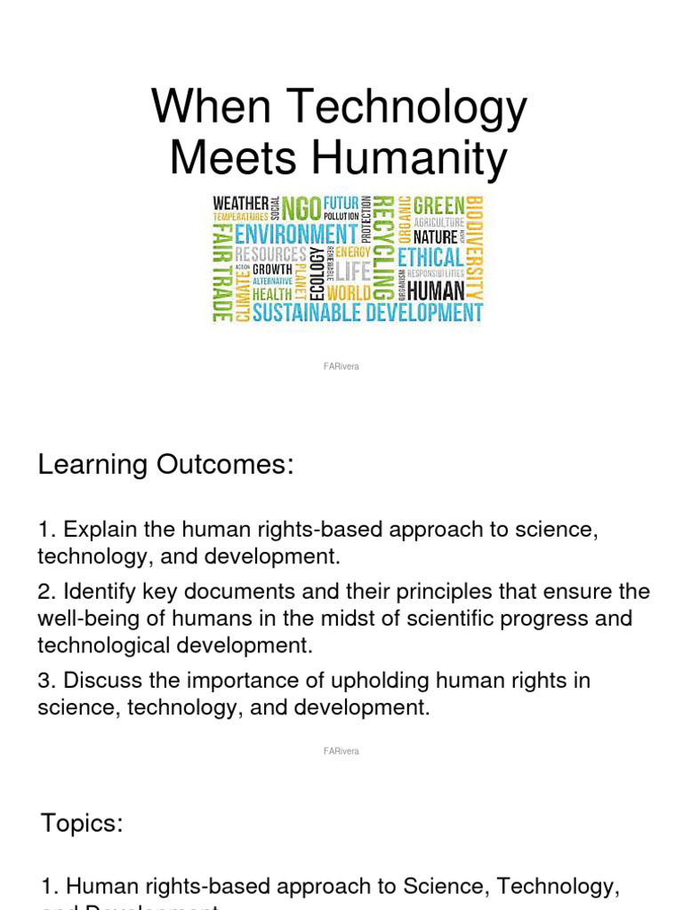 MODULE 6 When Technology Meets Humanity Why The Future Does Not Need Us | PDF | Malaria | Ddt