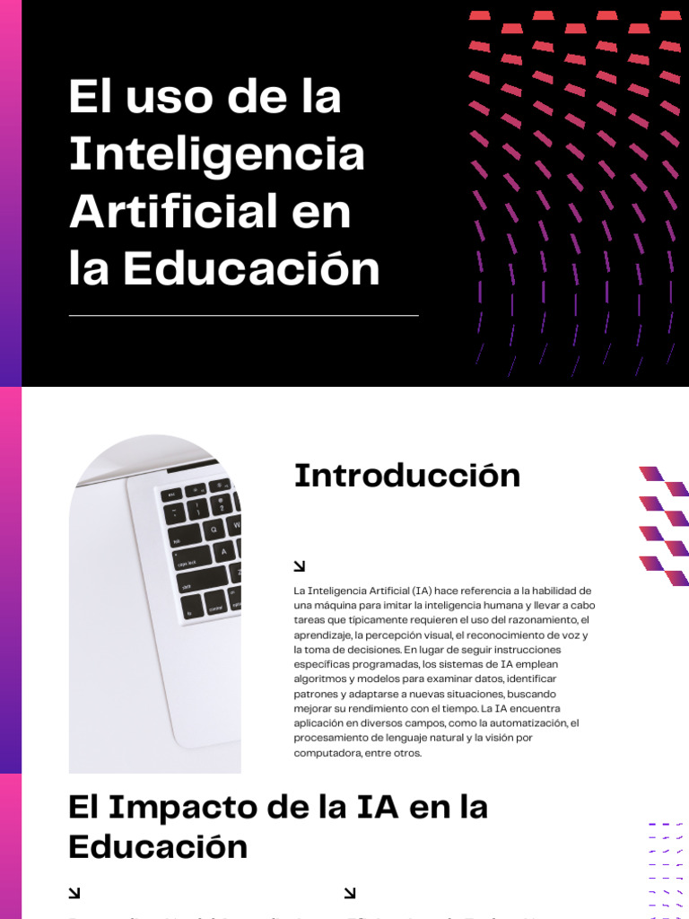 Presentación Inteligencia Artificial Moderno Negro y Violeta | Descargar gratis PDF ...