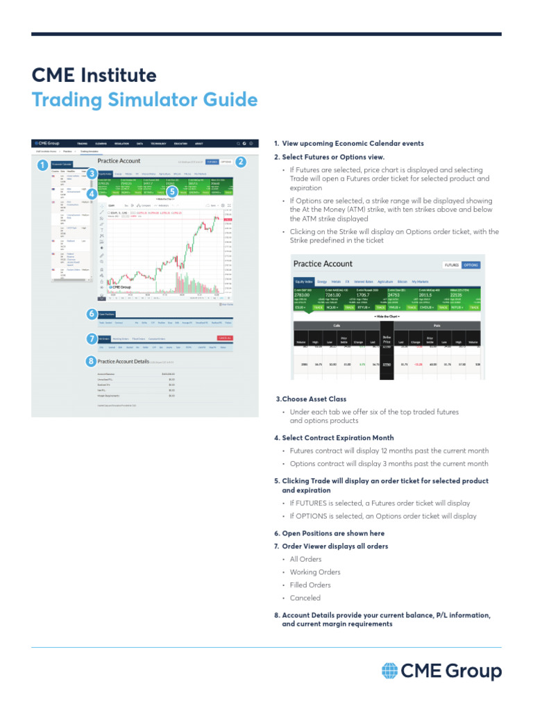 Cme Institute Trading Simulator Guide | PDF | Order (Exchange ...