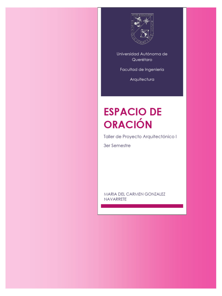 Proyecto Espacio de Oración | PDF