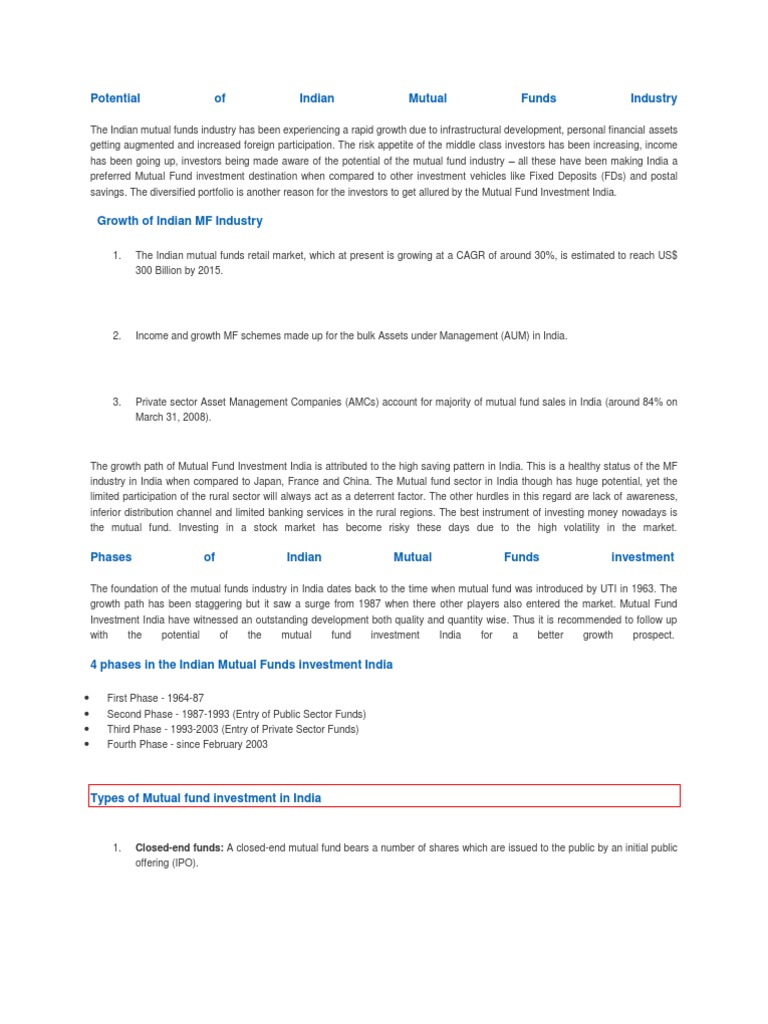 Mutual Funds | PDF | Mutual Funds | Exchange Traded Fund