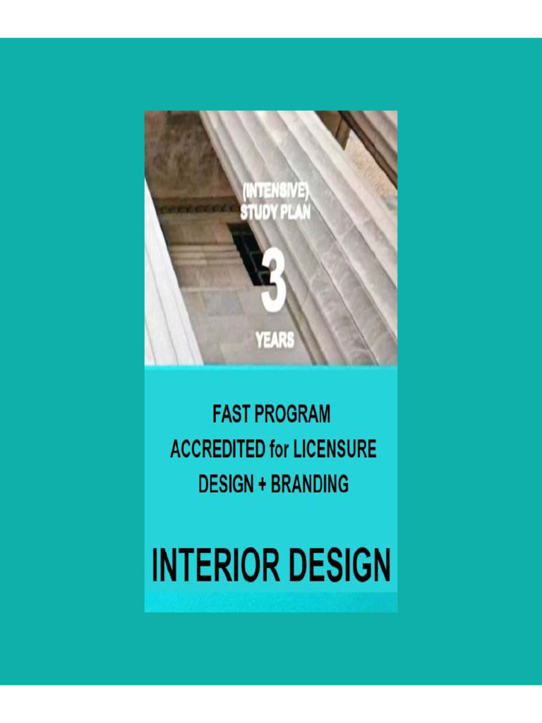 Curriculum 2023 Study Plan Interior Design | PDF | Design