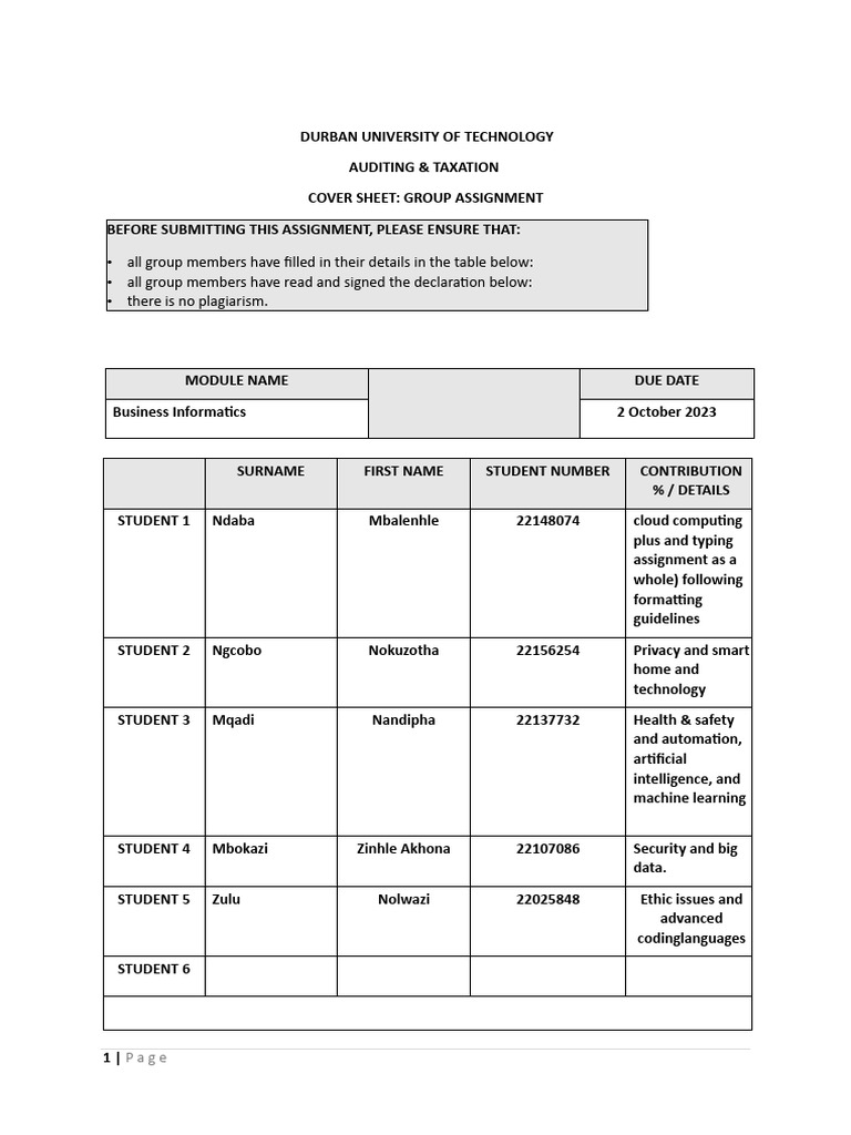 Business Informatics Assignment | PDF | Security | Computer Security