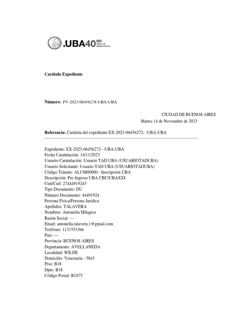 PV 2023 06456278 Uba Uba | PDF