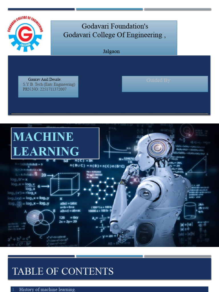 ML - PPT 1 | PDF | Machine Learning | Artificial Intelligence