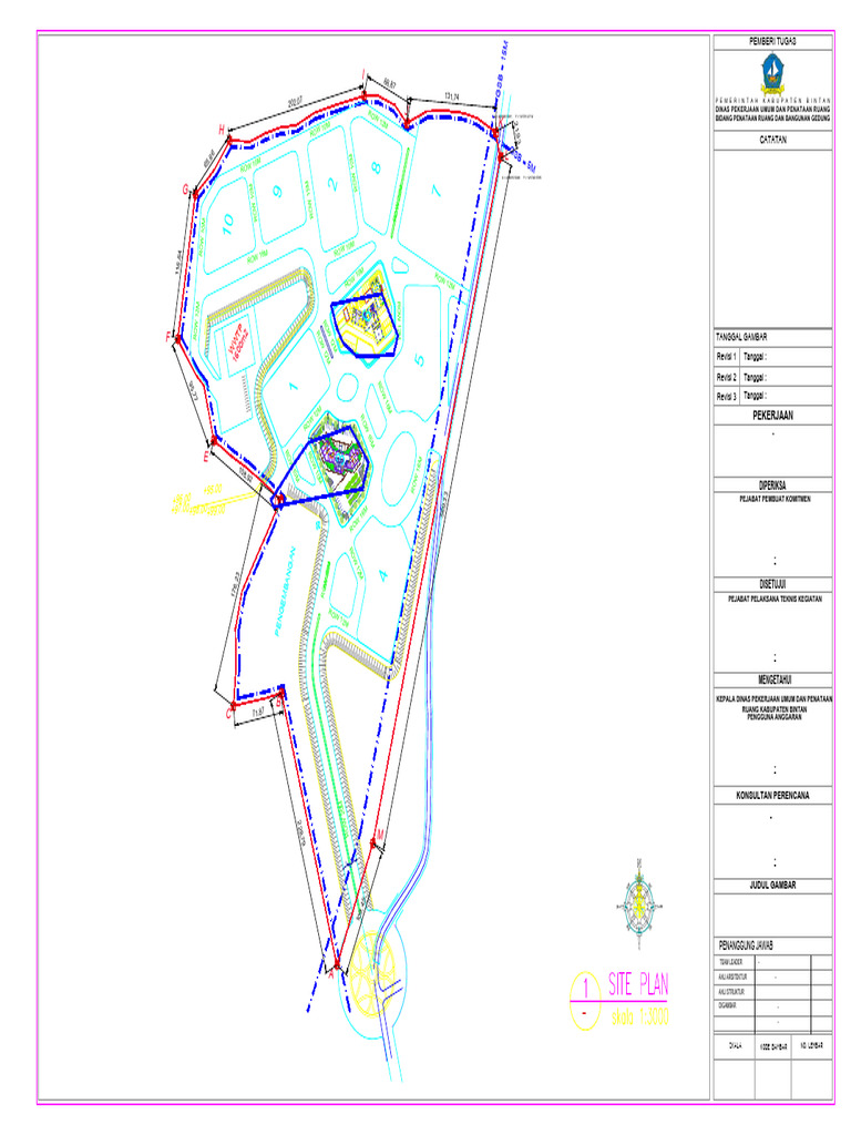 Siteplan Pematangan Lahan 01 | PDF