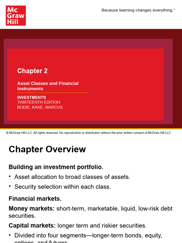 Bodie Investments CH02 | PDF | Repurchase Agreement | Cost Of Living