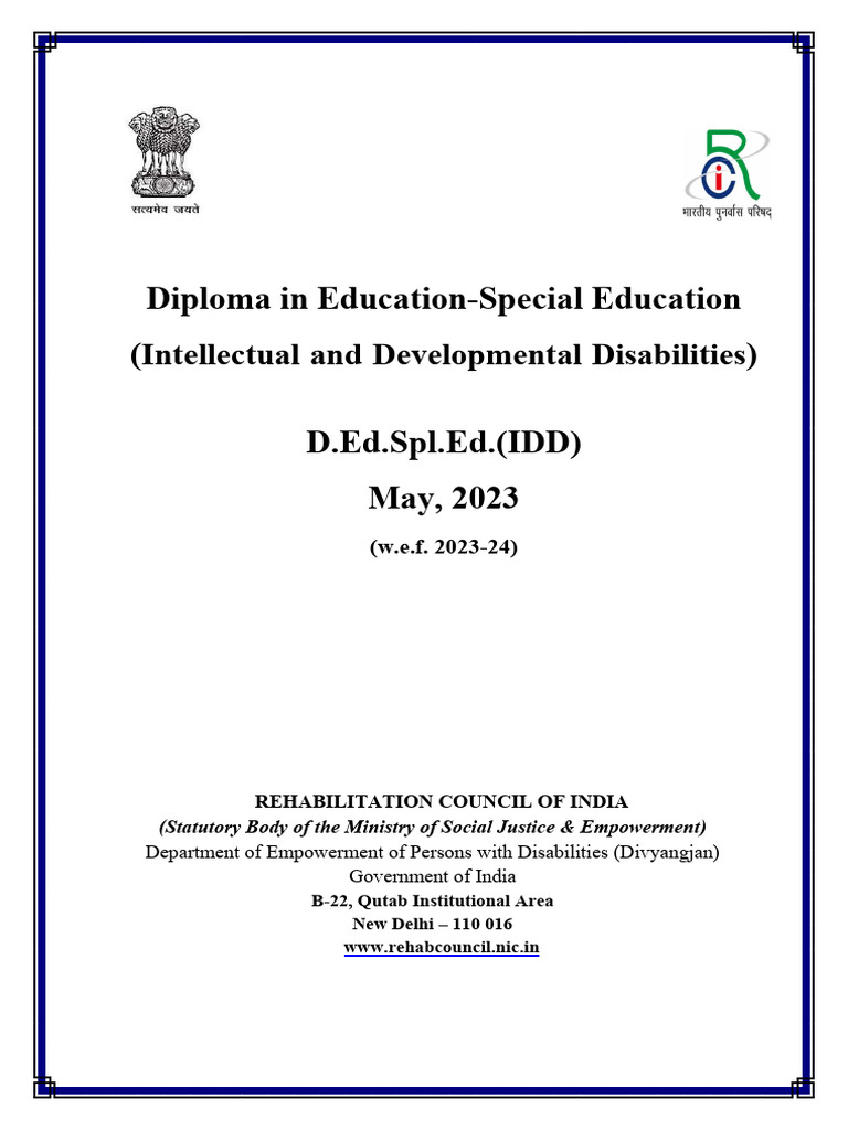 Dedspled(Idd) 2023 | PDF | Intellectual Disability | Autism Spectrum