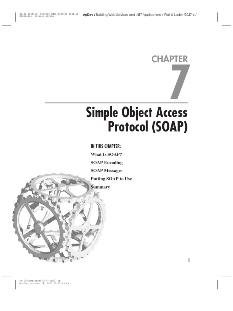 Simple Object Access Protocol (SOAP) : in This Chapter | Download Free ...