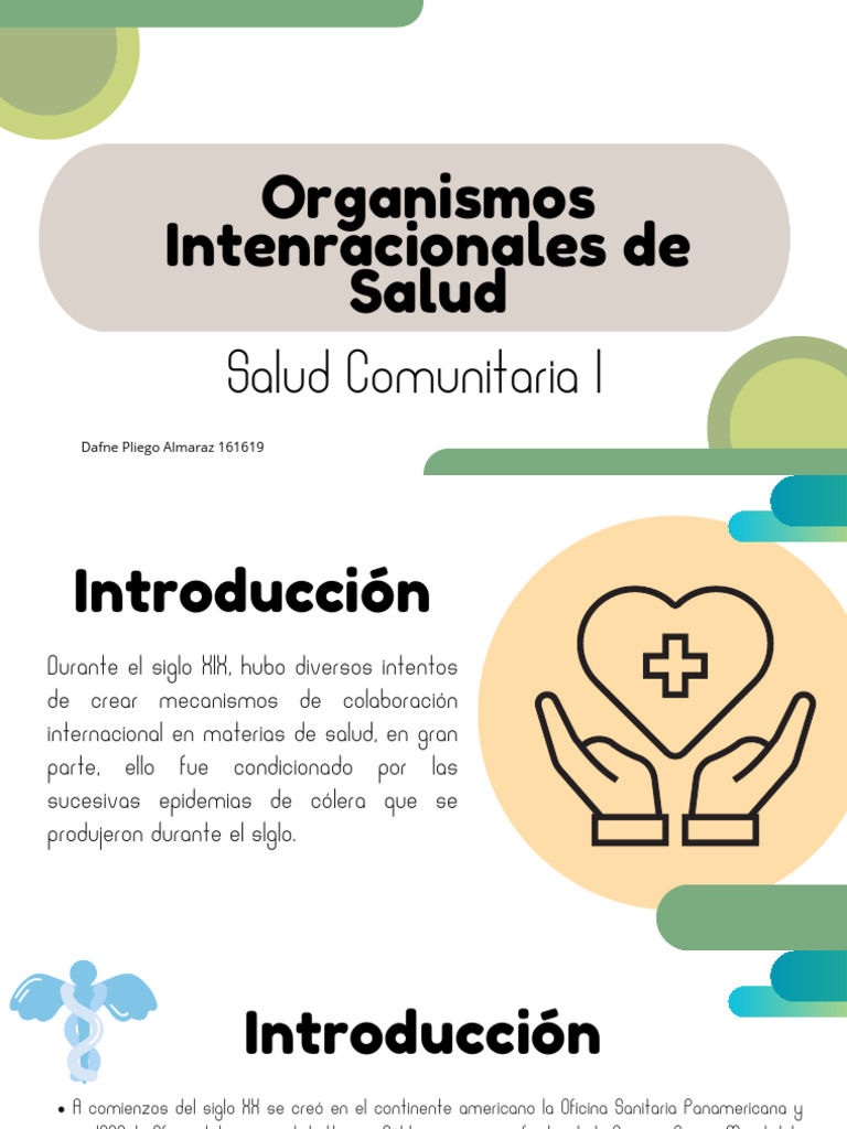 Organismos Intenracionales de Salud | PDF | Movimiento Internacional de la Cruz Roja y de la ...