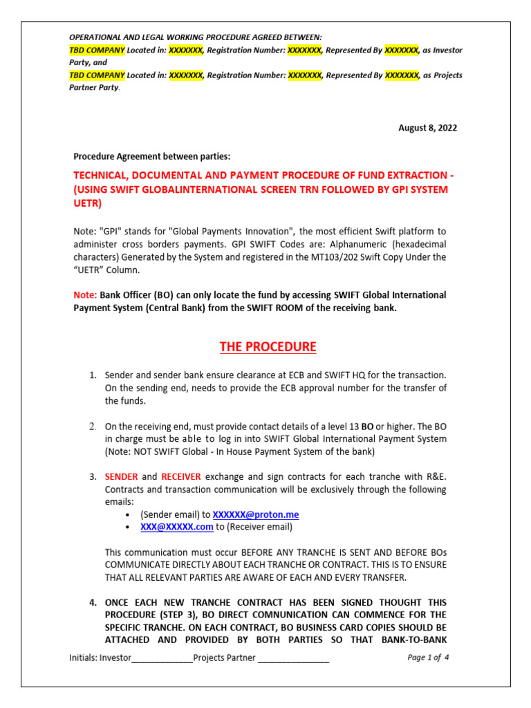3_MT 103_202 BASE PROCEDURE FOR RECEIVER REVIEW AND COMMENTS AO | PDF ...