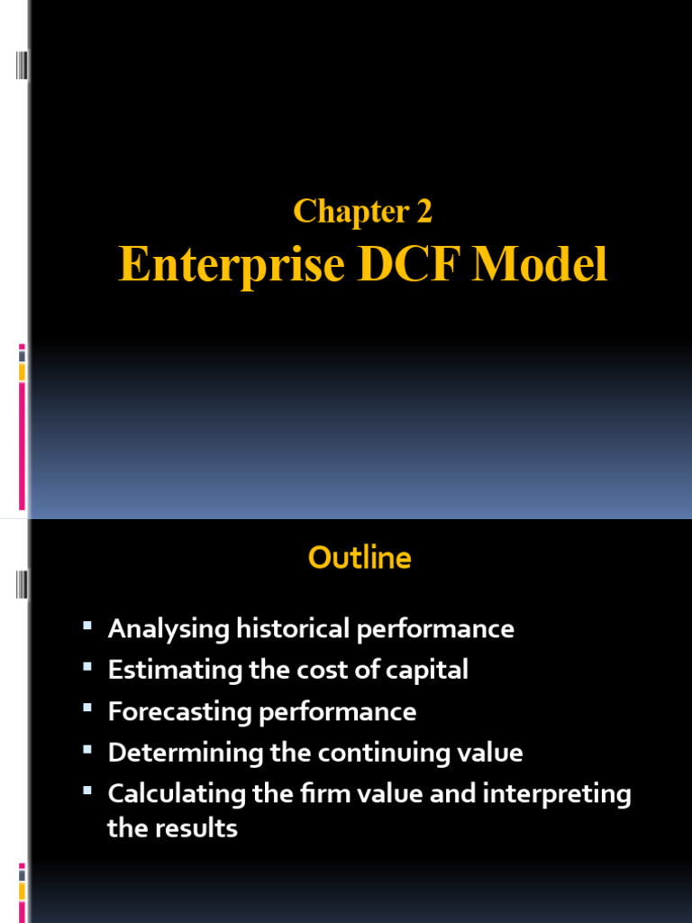 Chap 2 - Enterprise DCF Model | PDF | Cost Of Capital | Discounted Cash ...