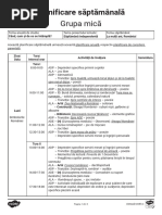 Planificarea Evaluare Inițială Grupa Mică | PDF