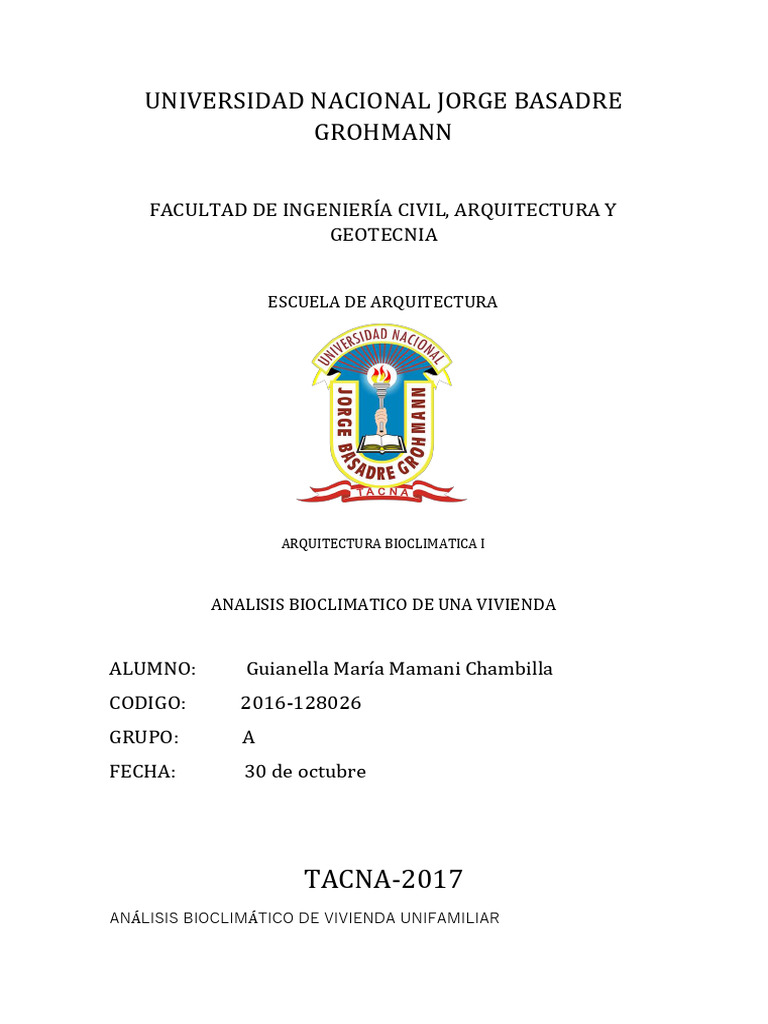 Analisis Bioclimatico de Vivienda Unifamiliar | PDF | Edificio verde | edificio