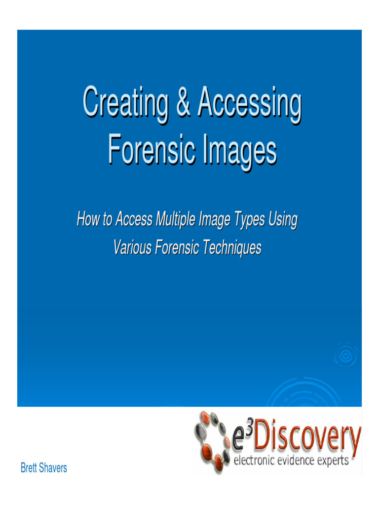 Forensic Image Techniques Guide | PDF | Operating System | Floppy Disk