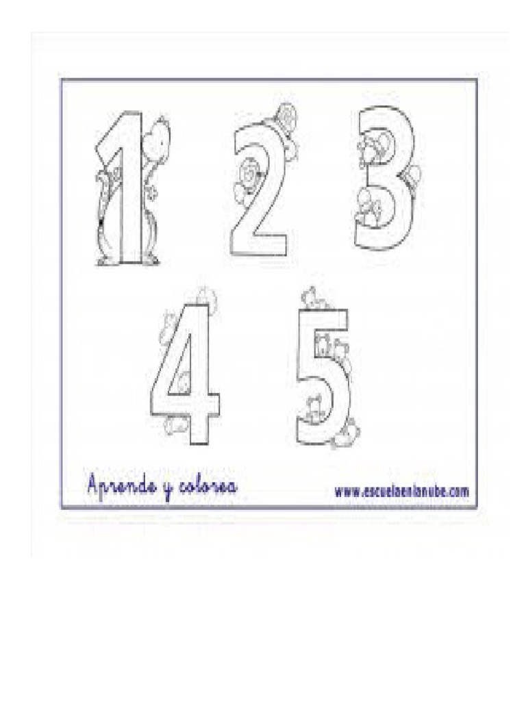 Actividades de Conteo Del 1 Al 5 | PDF