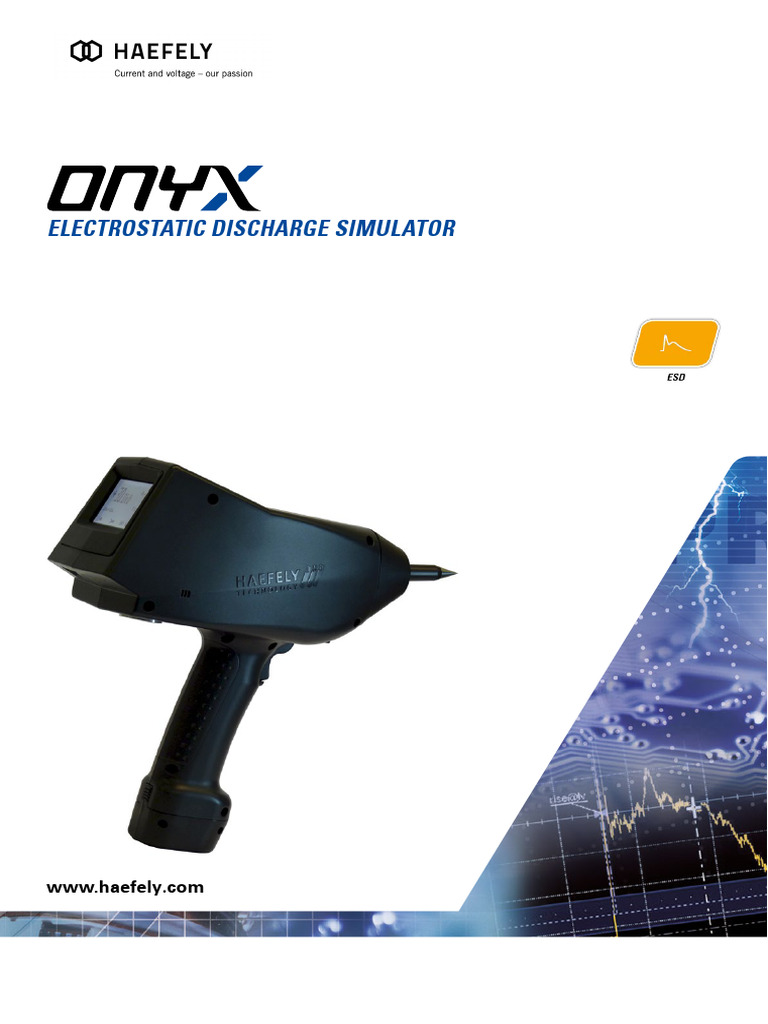 HAEFELY ONYX Datasheet | PDF | Electrostatic Discharge | Manufactured Goods