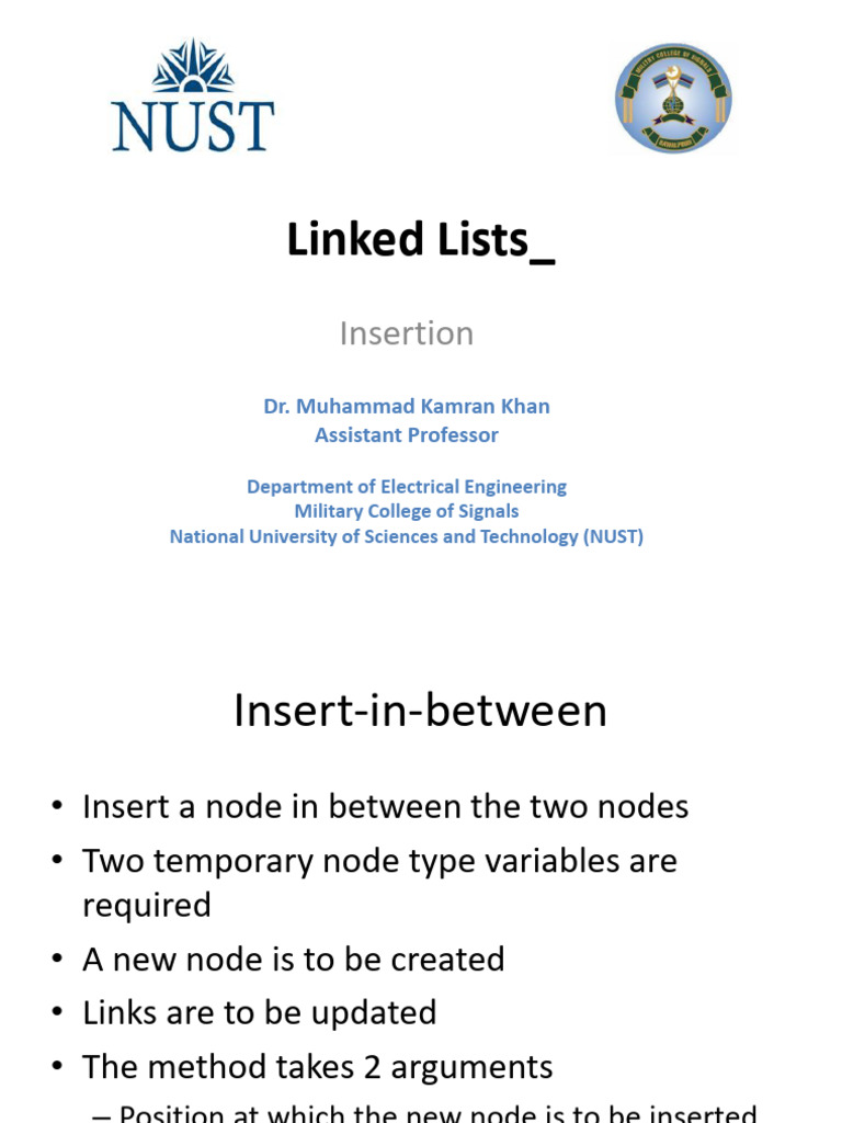 Week 04-Linked Lists - 2 | PDF | Computer Programming | Computing Week 04-Linked Lists - 2 | PDF | Computer Programming | Computing