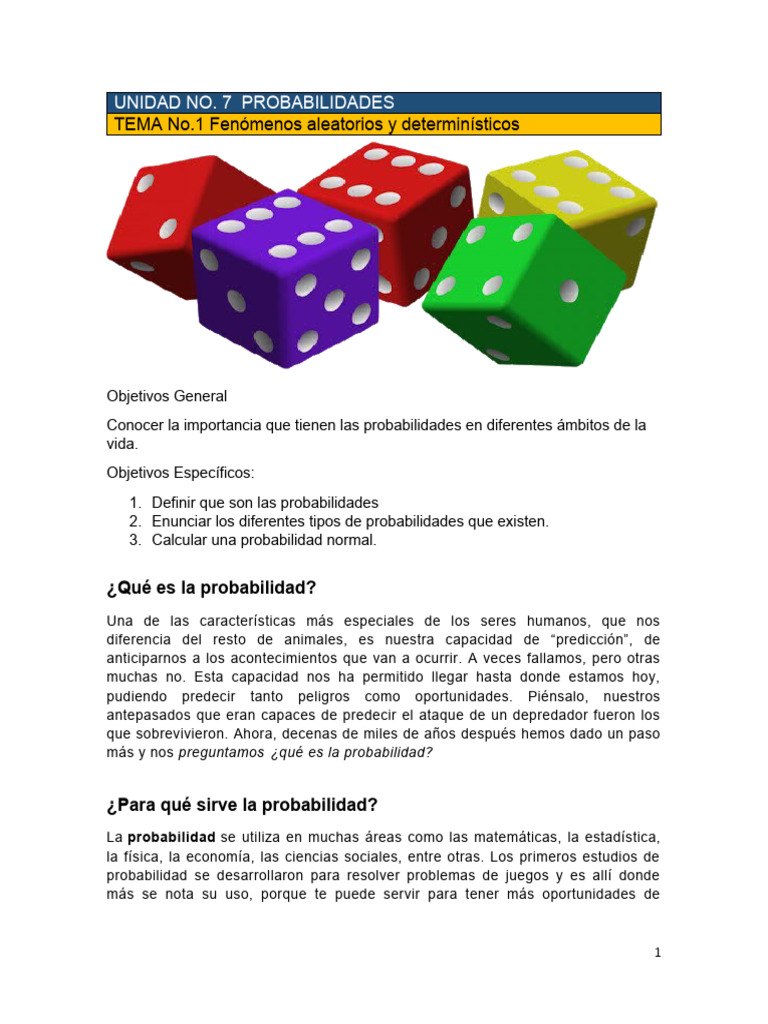 Probabilidades: Conceptos y Cálculos | PDF | Probabilidad ...