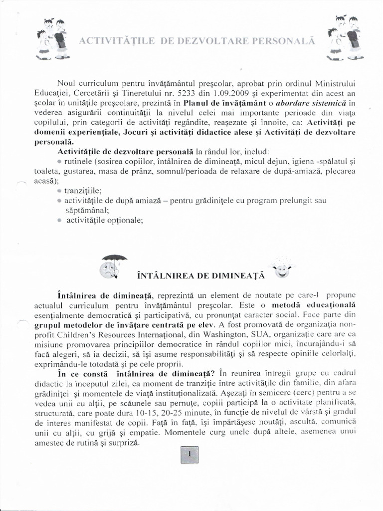 Activitati de Dezvoltare Personala | PDF