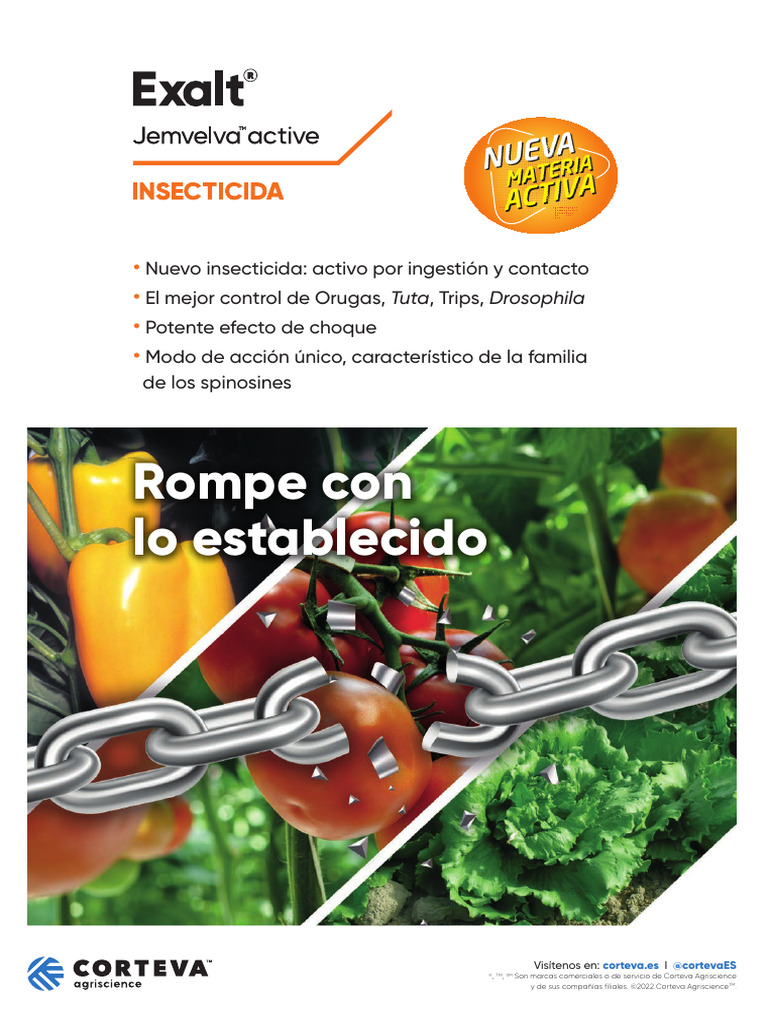 Exalt Folleto Corteva - EU - ES | PDF | Insecticida | Insectos