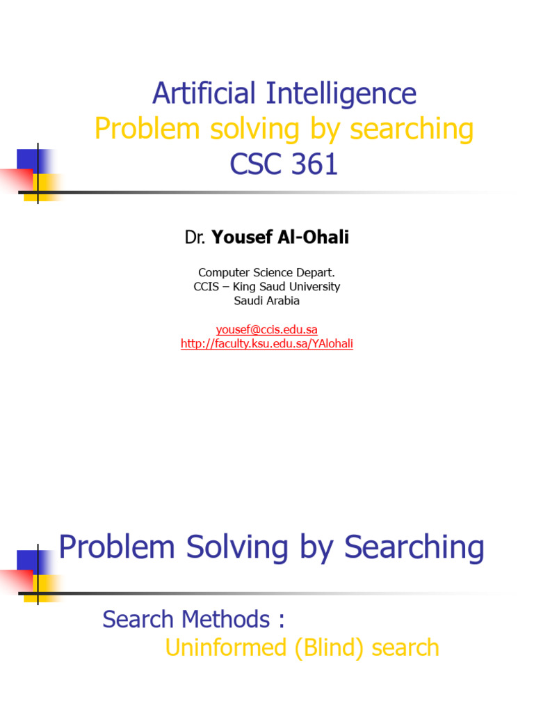 Chapter 2-Uninformed (Blind) Search | PDF | Algorithms And Data Structures | Theoretical ...