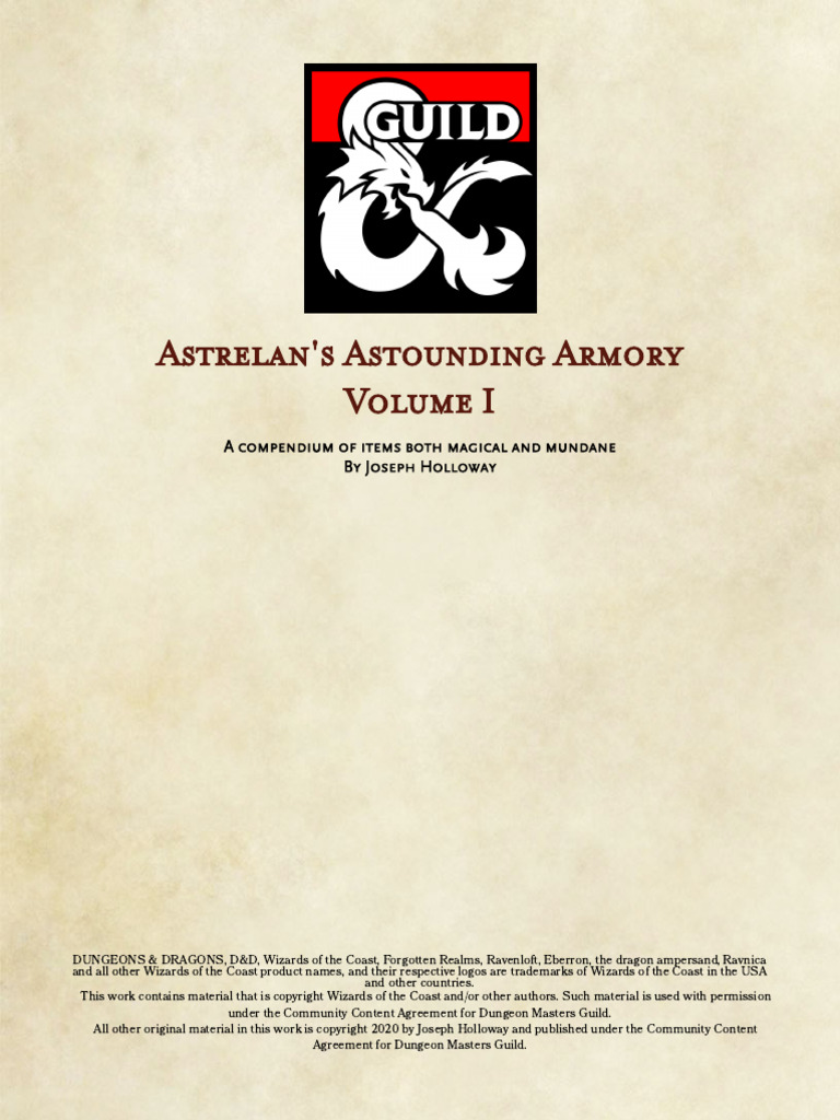 751122-Armory Vol I | PDF | Magician (Fantasy) | Wizards Of The Coast