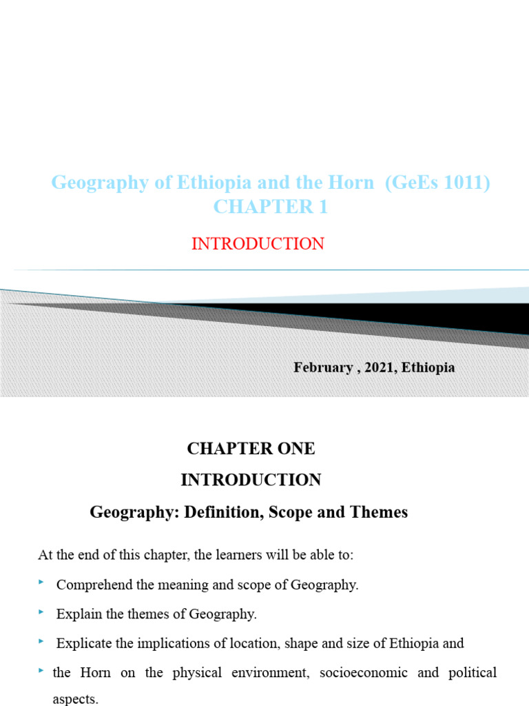 GeEs (1011) Chapter 1 | PDF | Geography | Map