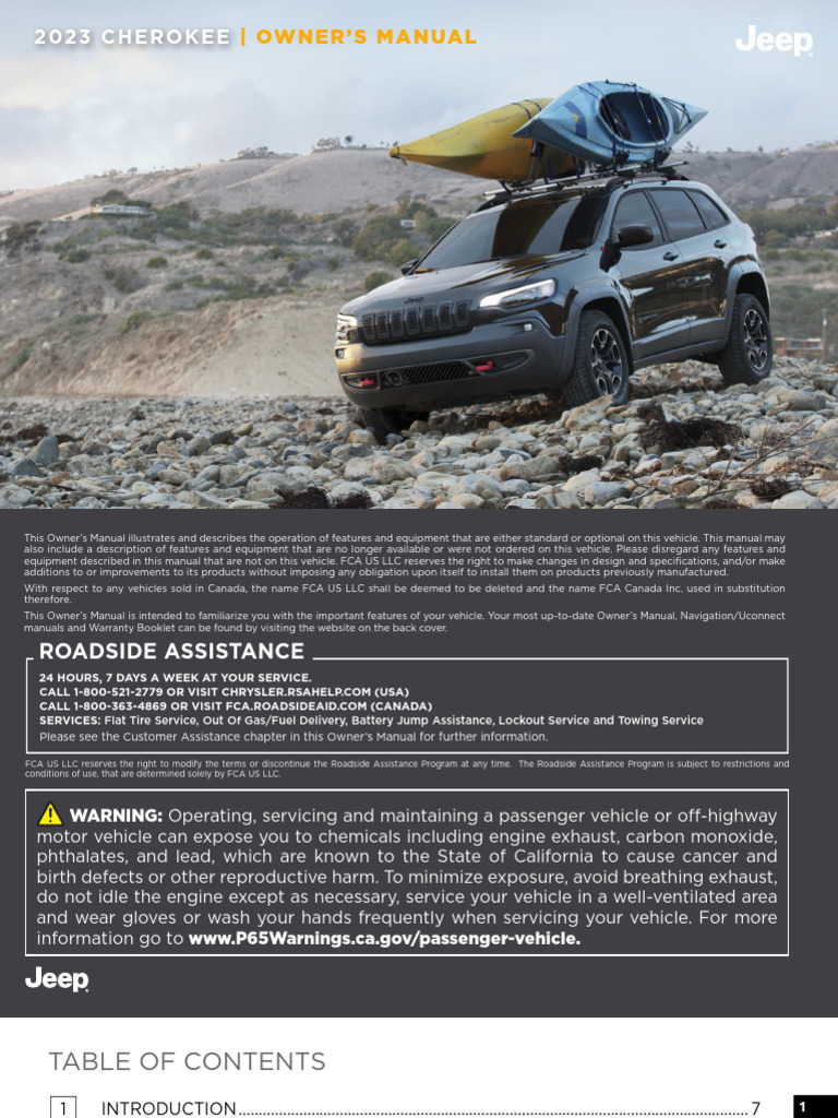 2023 Cherokee | PDF | Headlamp | Vehicle Technology
