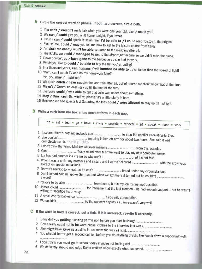 Modals Exercises | PDF