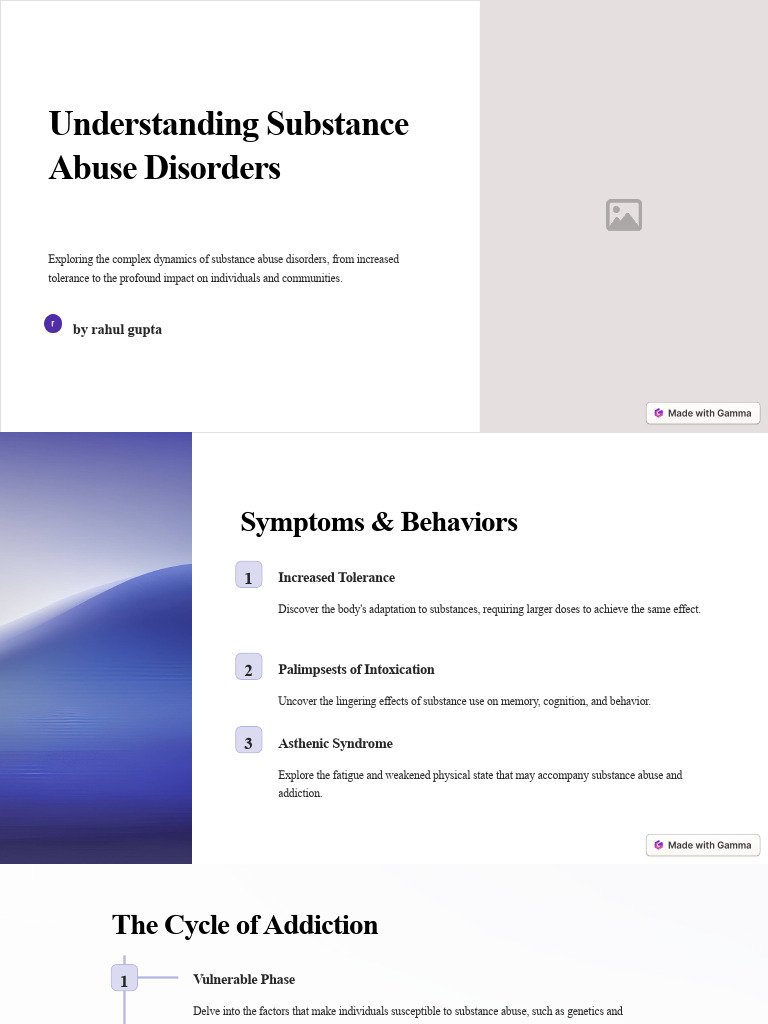 Understanding Substance Abuse Disorders | PDF | Substance Abuse ...
