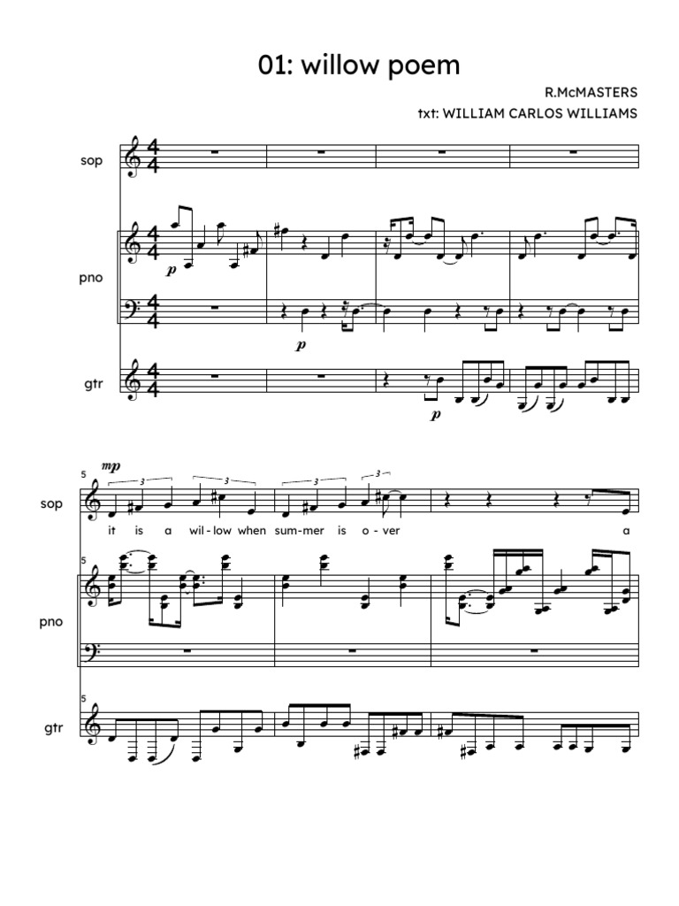 No 1 Willow Poem | PDF