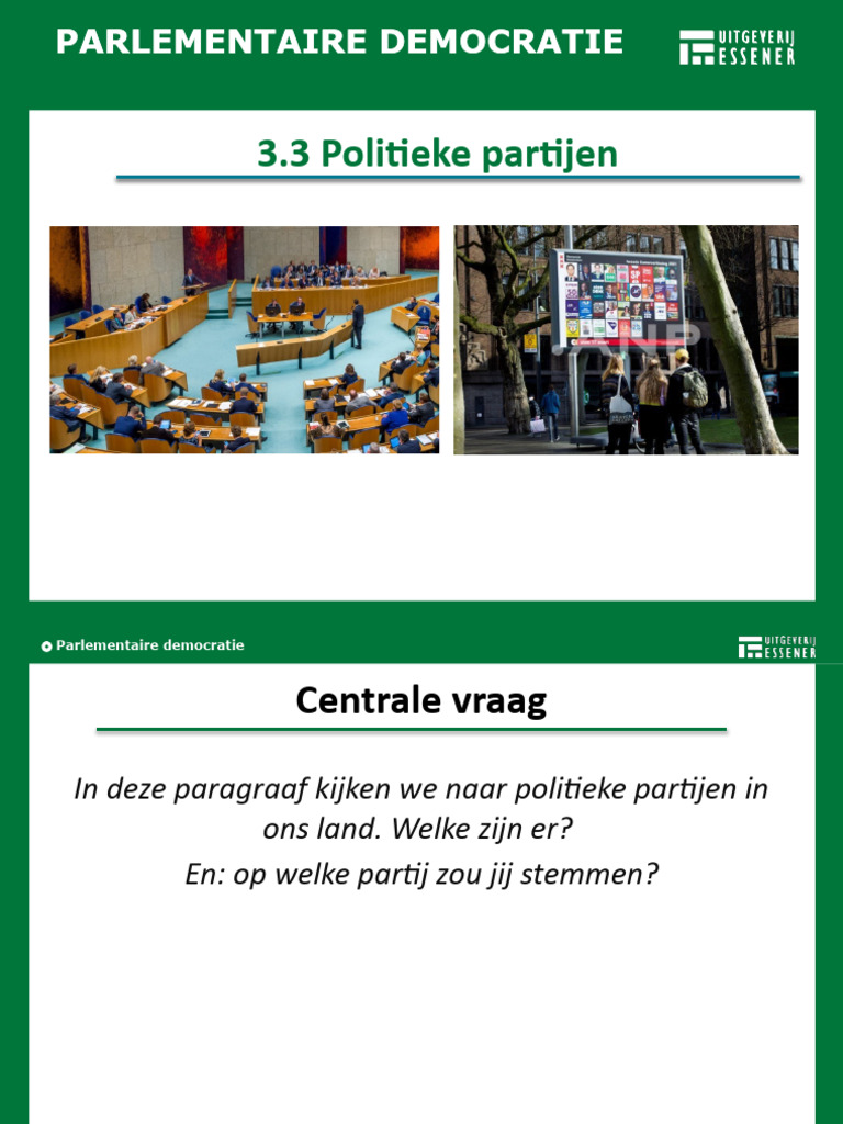 HAVO 3.3 Politieke Partijen - 2022 | PDF
