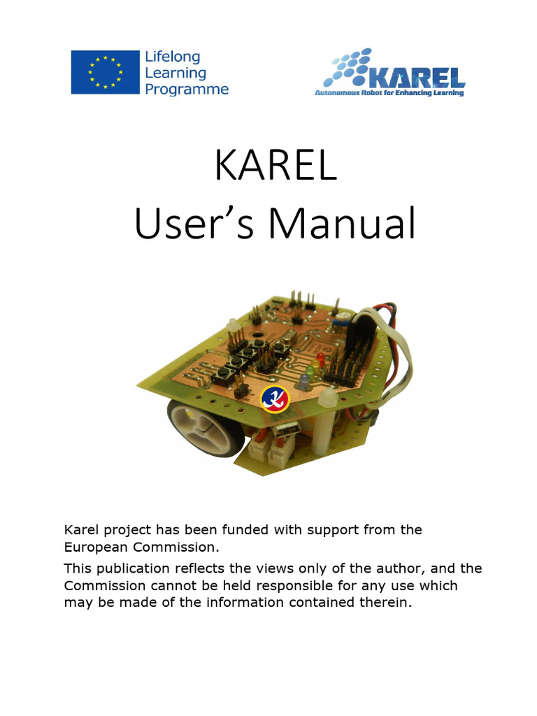 Karel User's Manual | PDF | Printed Circuit Board | Sensor