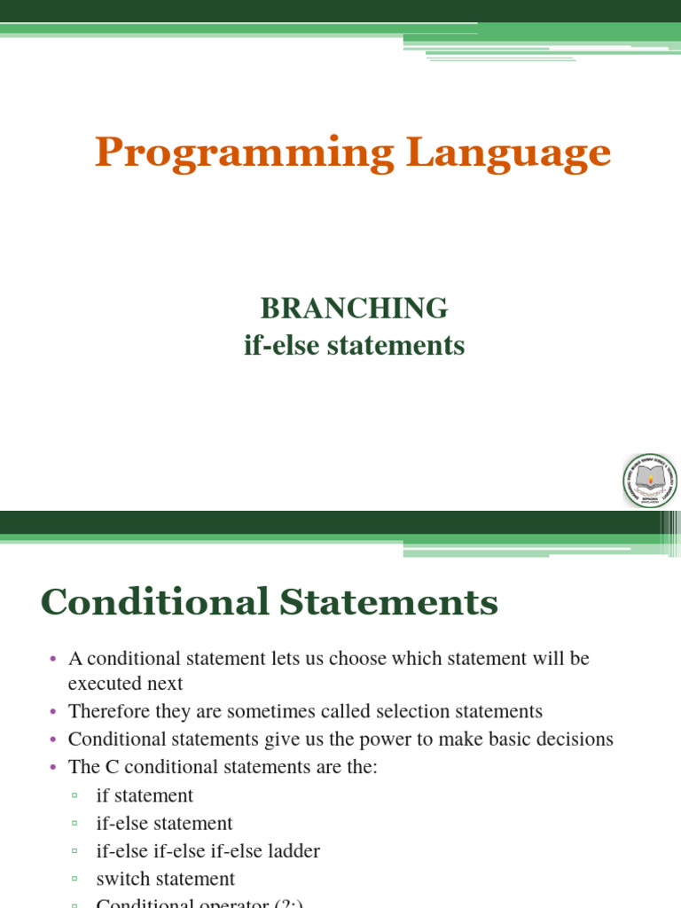 2.If-Else | PDF | Computer Programming | Computer Science