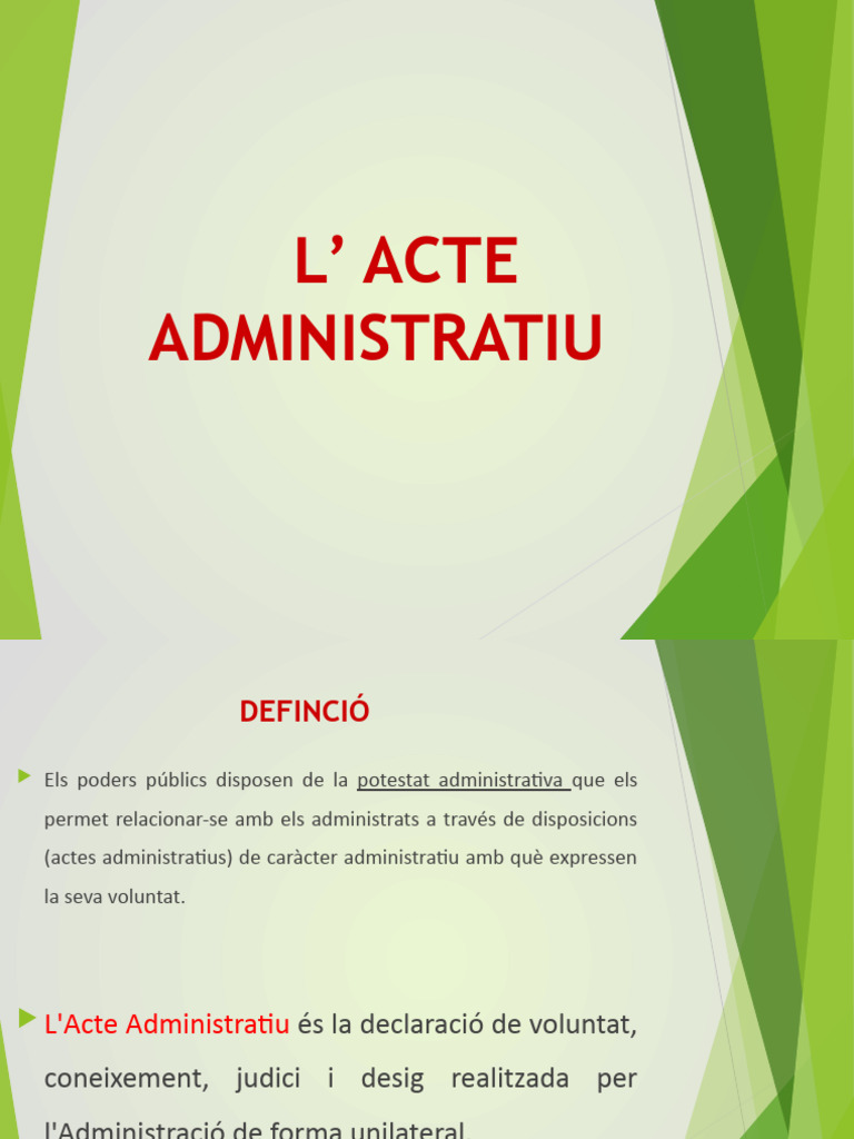 Acte Administratiu Tema 8 | PDF