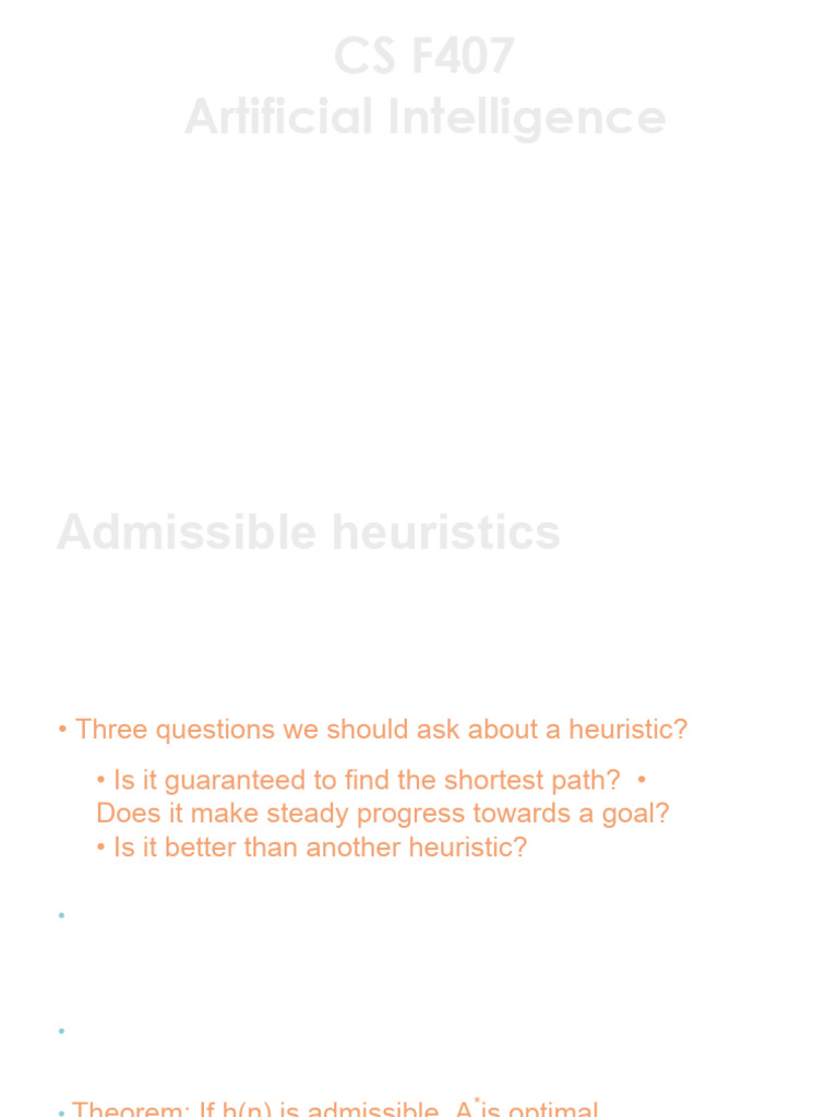 L8 Heuristics | PDF | Mathematics | Algorithms And Data Structures